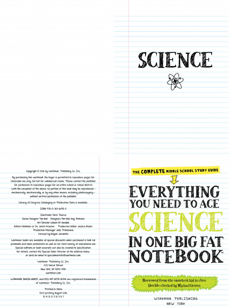 Everything You Need To Ace Science in One Big Fat Notebook 1 | PDF