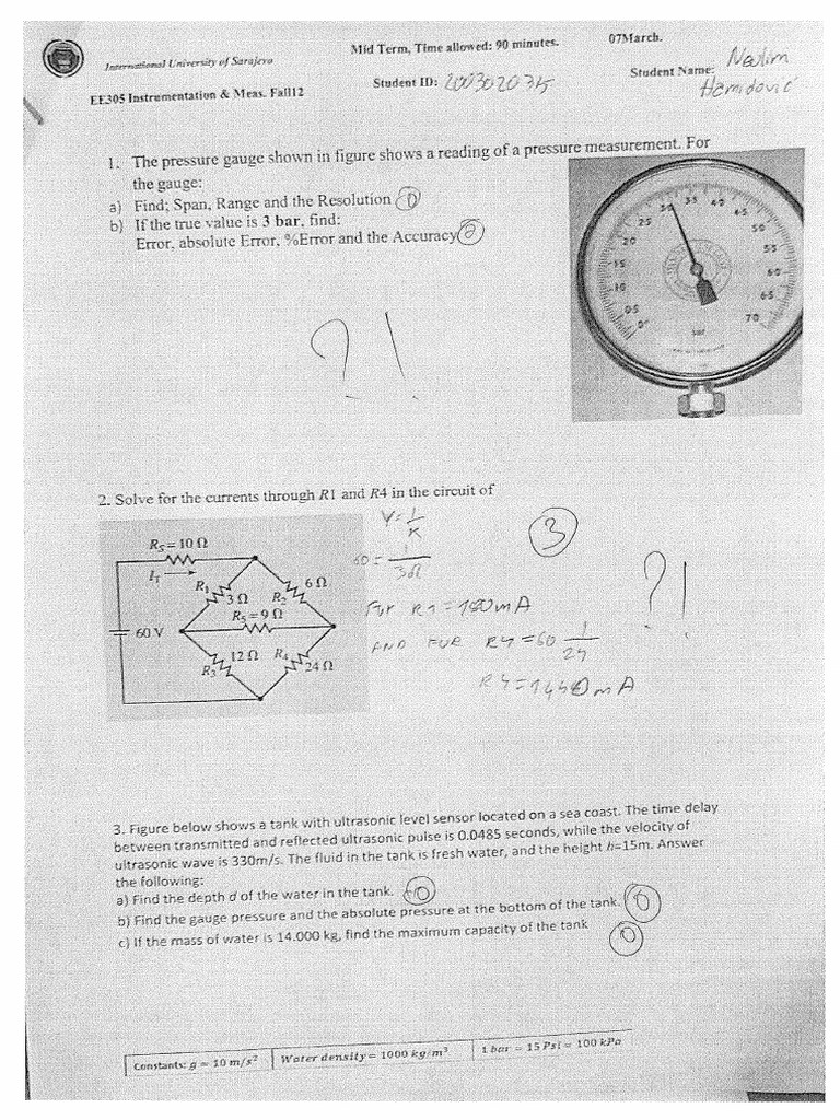 EE305 - Midterm - 2024 - Nedim Hamidovic | PDF