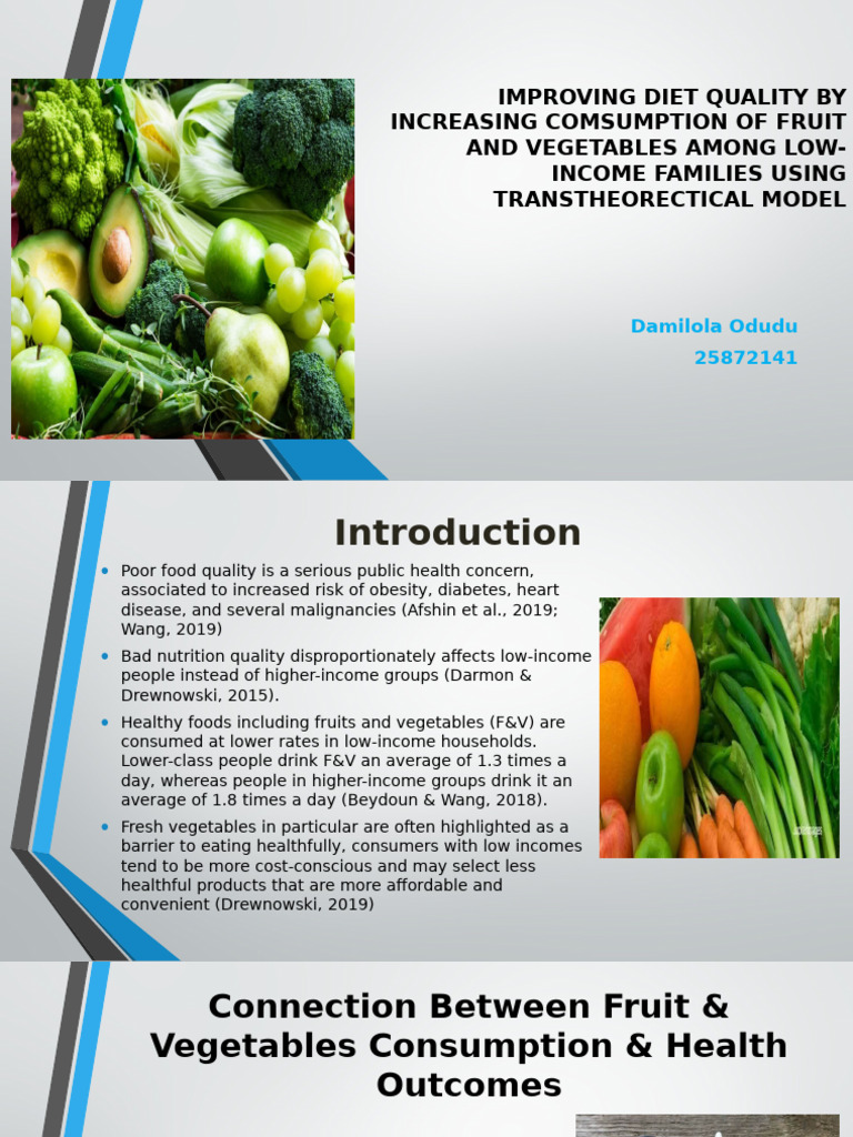 Boosting Fruit & Vegetable Intake in Low-Income Families | PDF ...