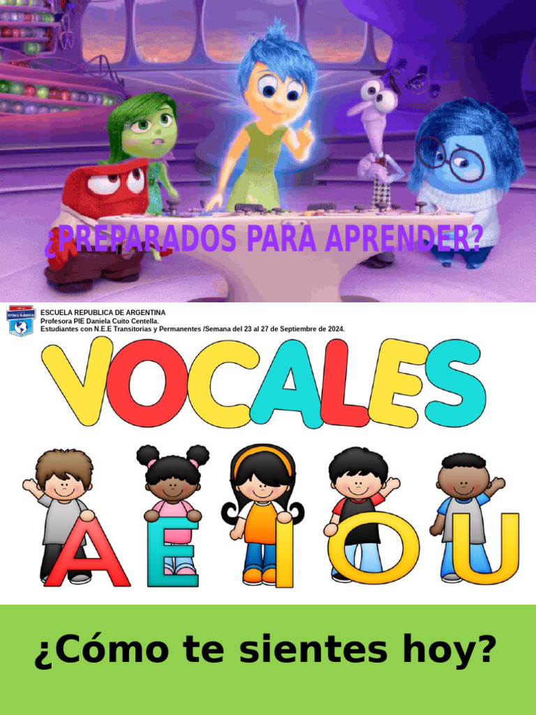 Ppt Vocales Clase 23 Sept Nt1 | PDF