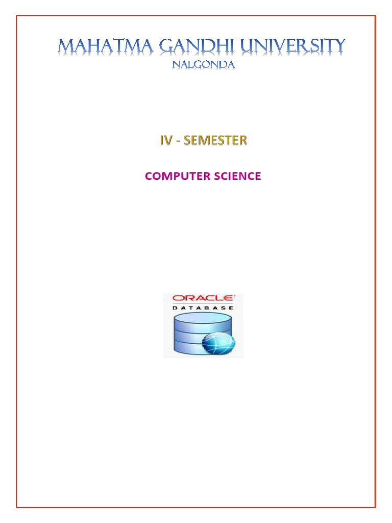 BSC-IV SEM-Database Management Systems Lab | PDF | Databases | Data