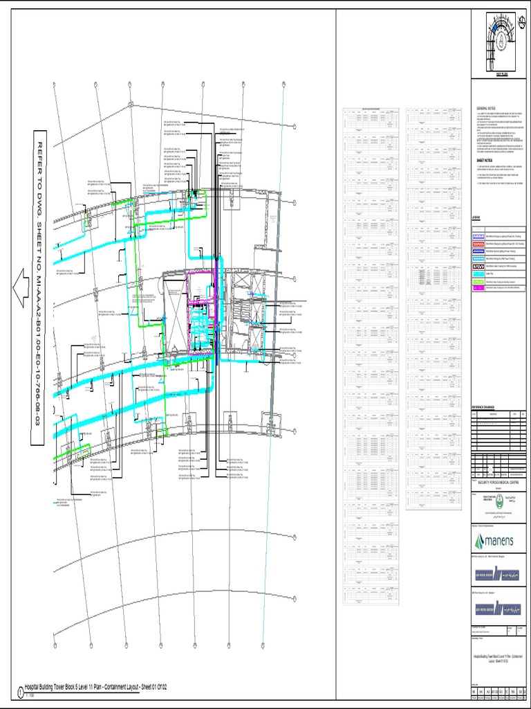 Hospital Building Tower Block 5 Level 11 Plan - Containment Layout ...