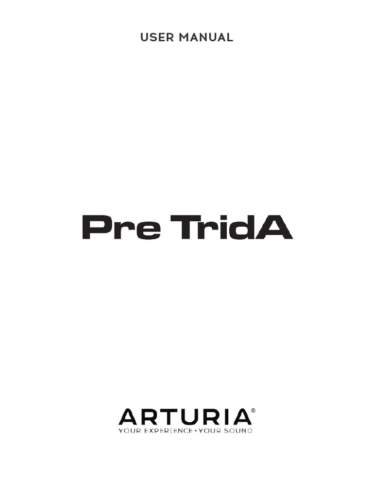 Pre-Trida Manual 1 2 EN | PDF | Equalization (Audio) | Amplifier