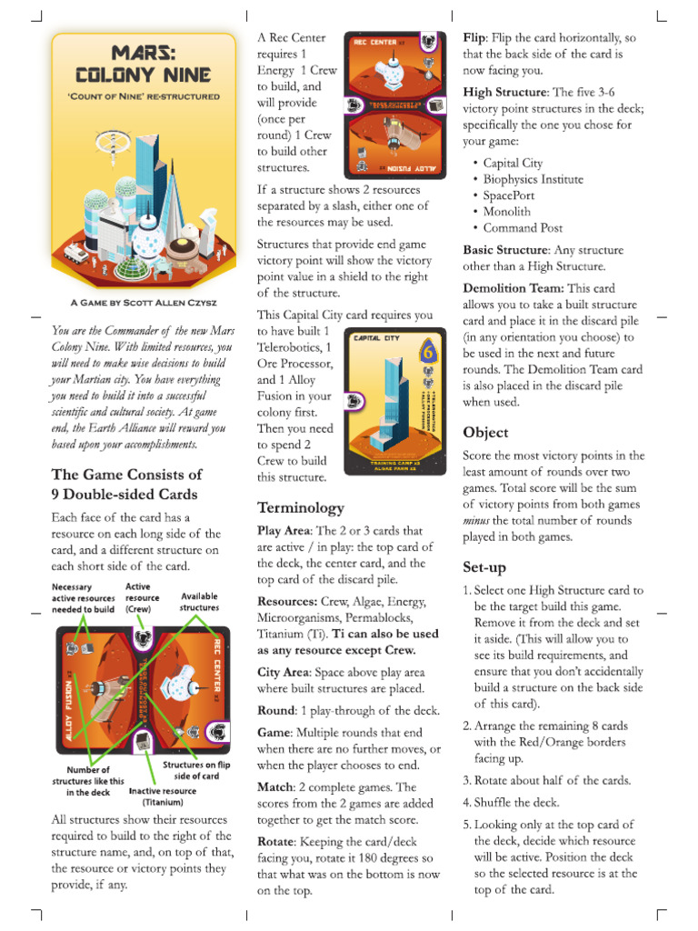 Count of Nine - Mars Rules | PDF