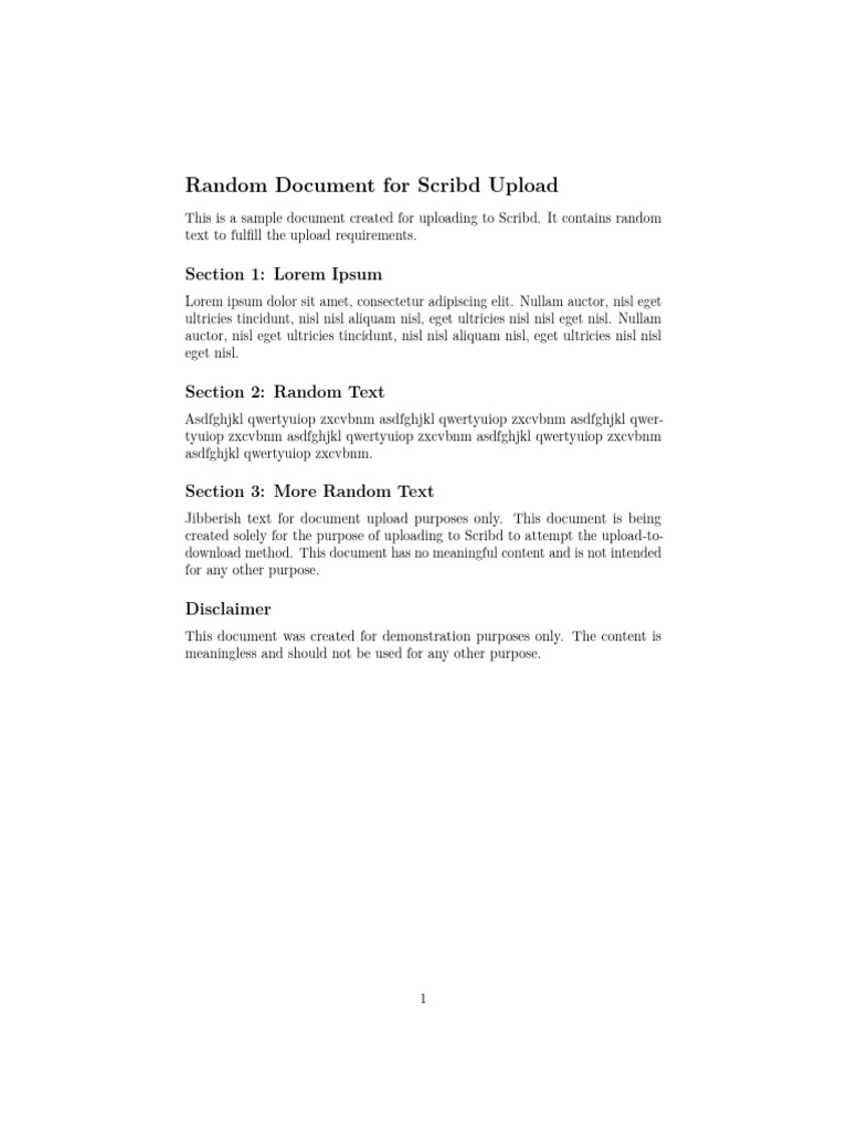 Random Document | PDF