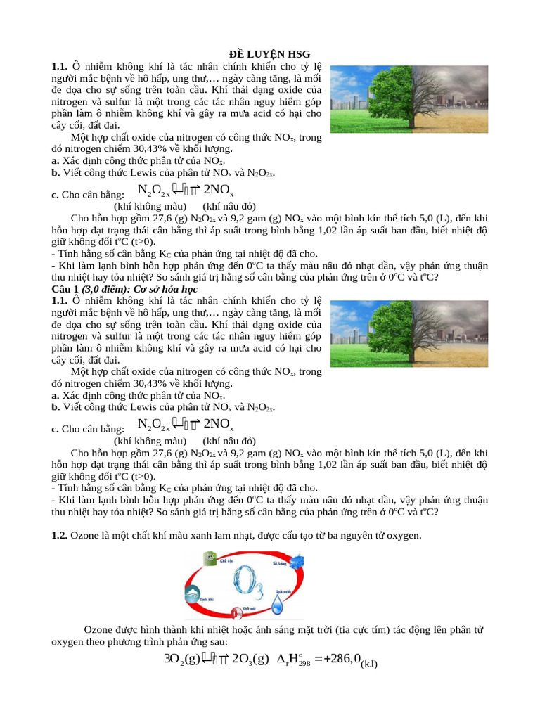 ĐỀ LUYỆN HSG | PDF