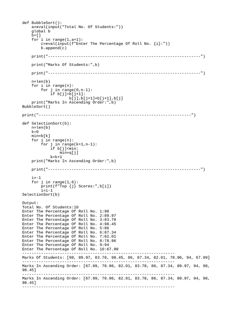 DSL Practical 4 | PDF
