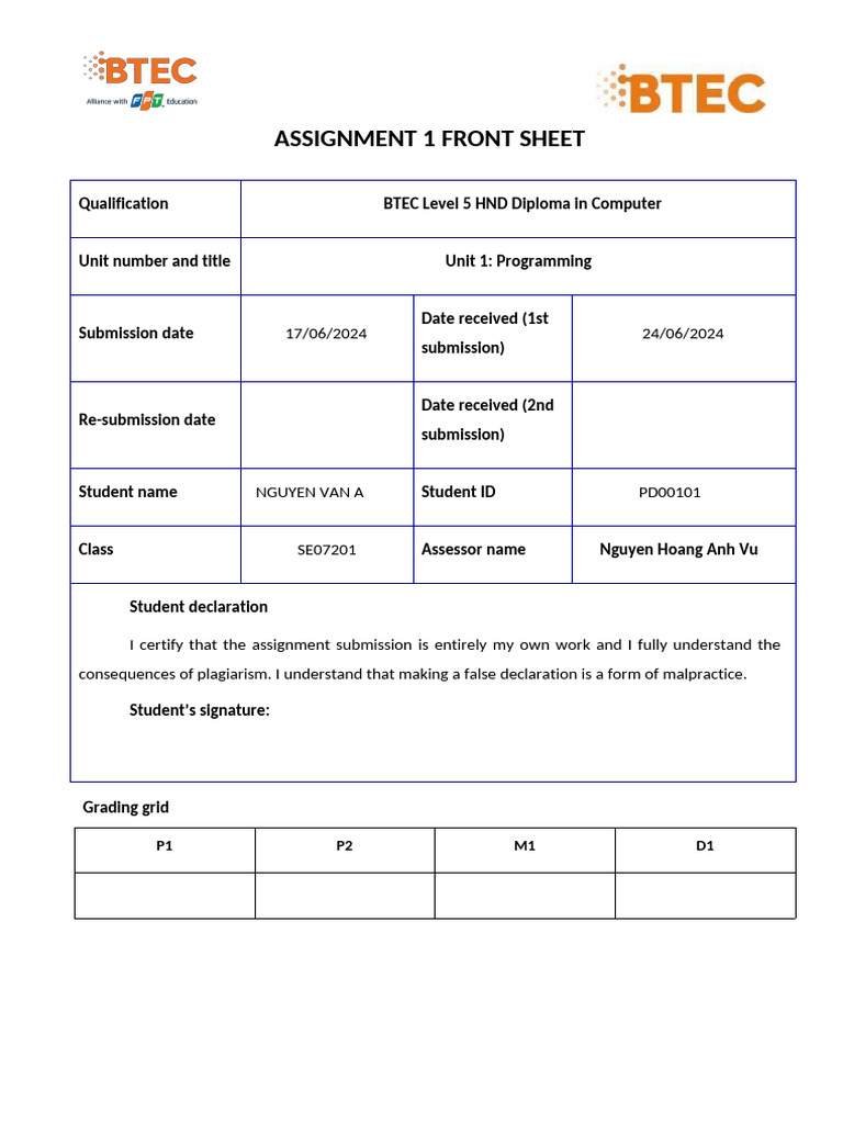 OUTLINE ASM1 Programming 2024 | PDF | Computer Programming | Software Development