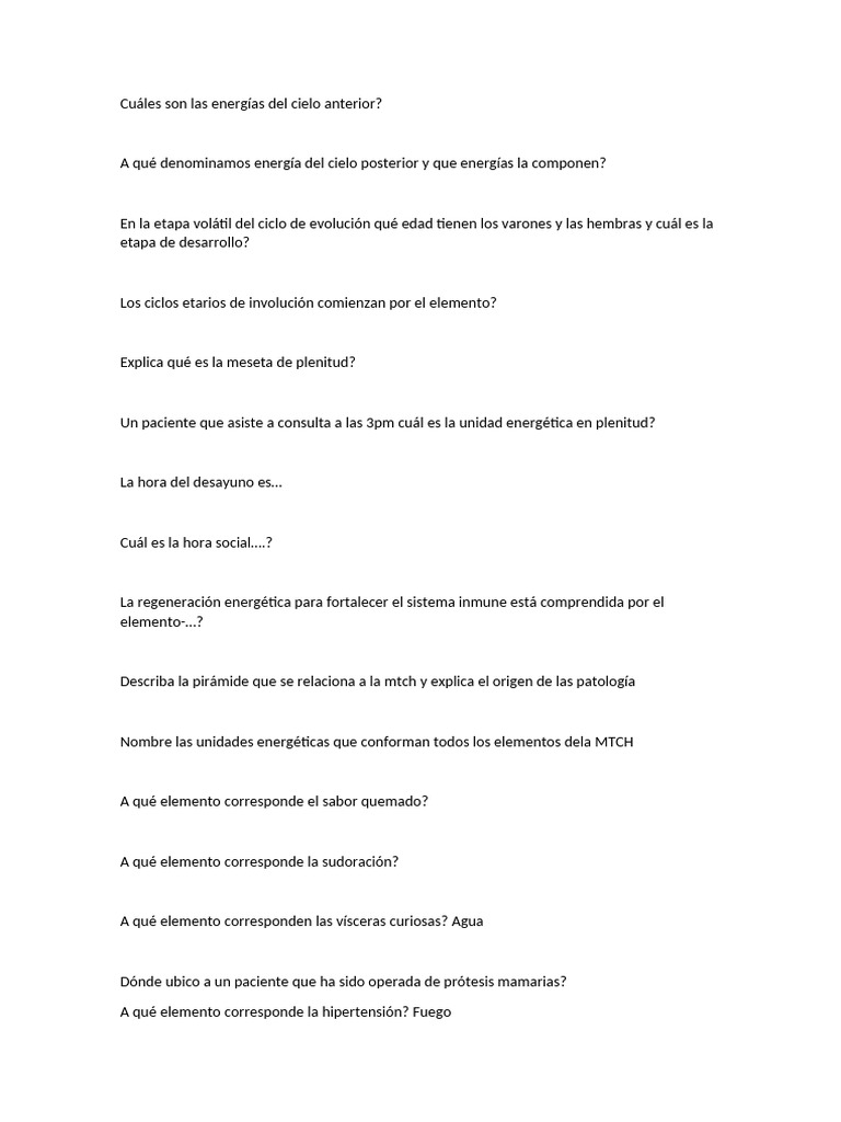 Cuestionario | PDF | Enfermedades y trastornos | Medicina CLINICA