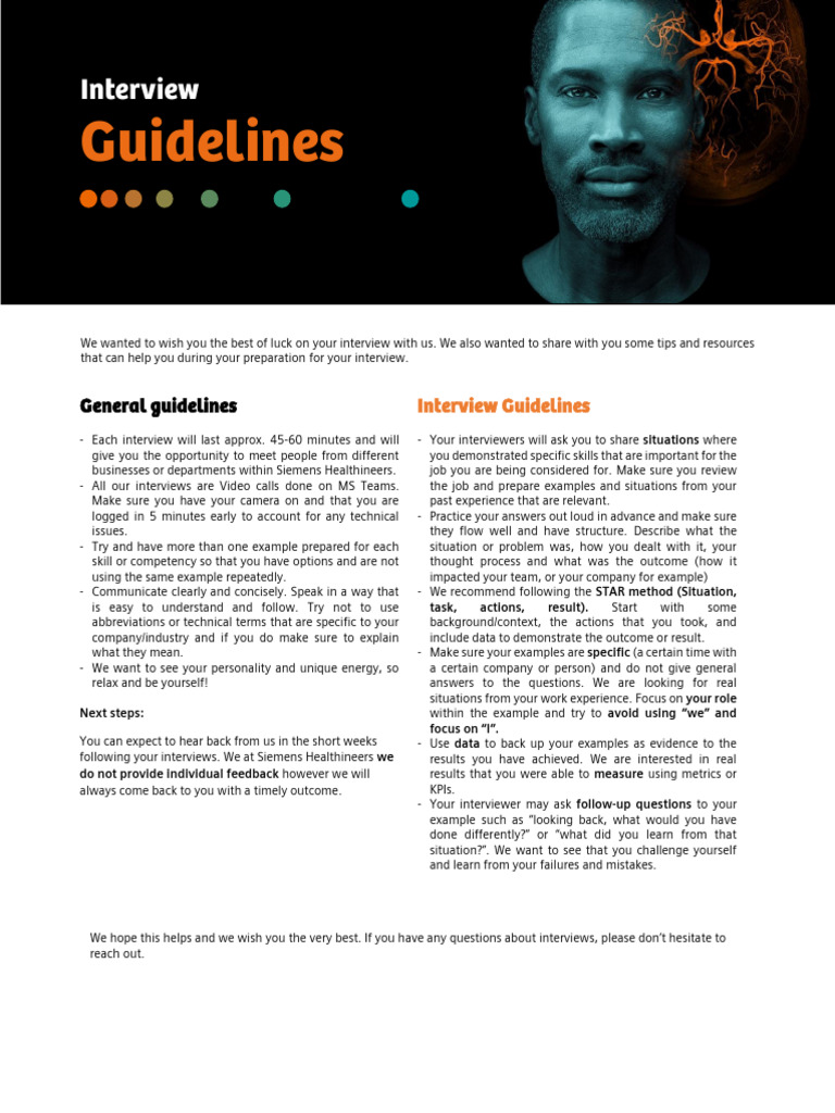Interview Guidelines For Candidates | PDF | Cognition | Learning