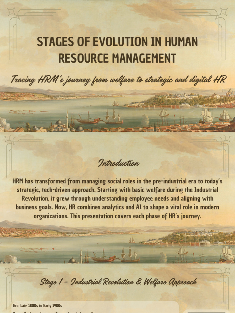 Title Stages of Evolution in Human Resource Management | PDF | Human ...