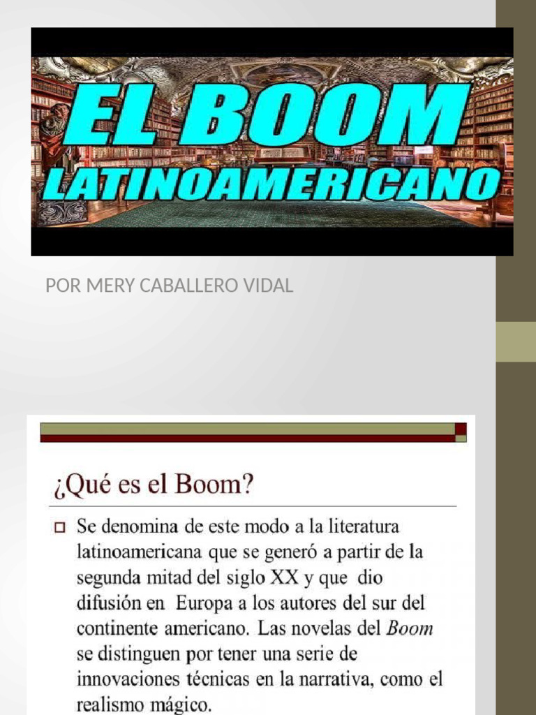 El Boom Latinoamericano | PDF