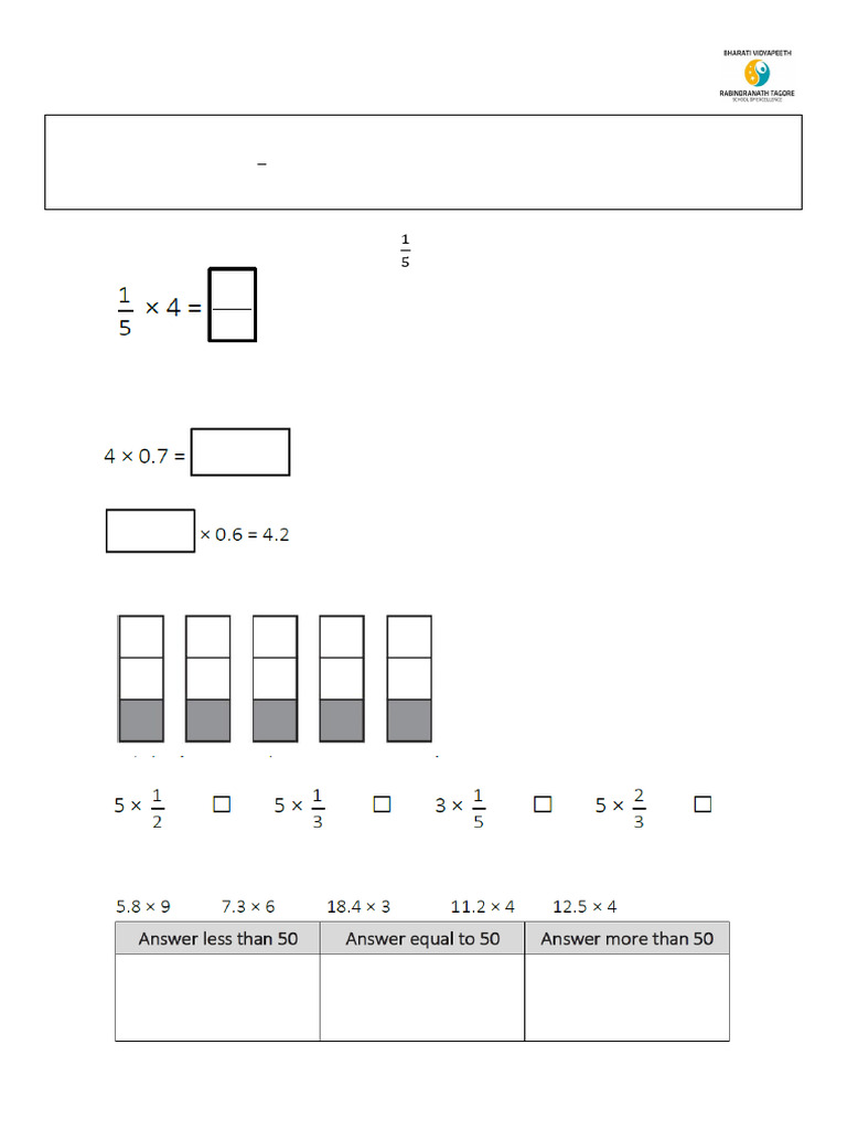 Grade IV - Math - UNIT 15-WS | PDF