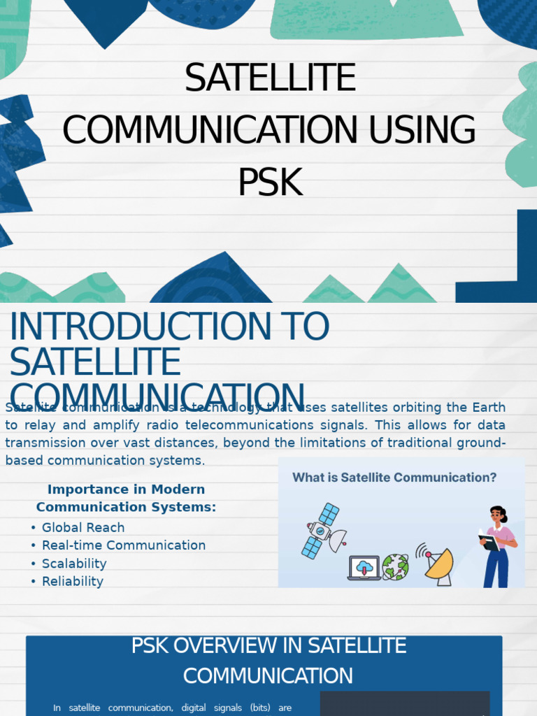 SATELLITE COMMUNICATION USING PSK | PDF | Modulation | Information And ...
