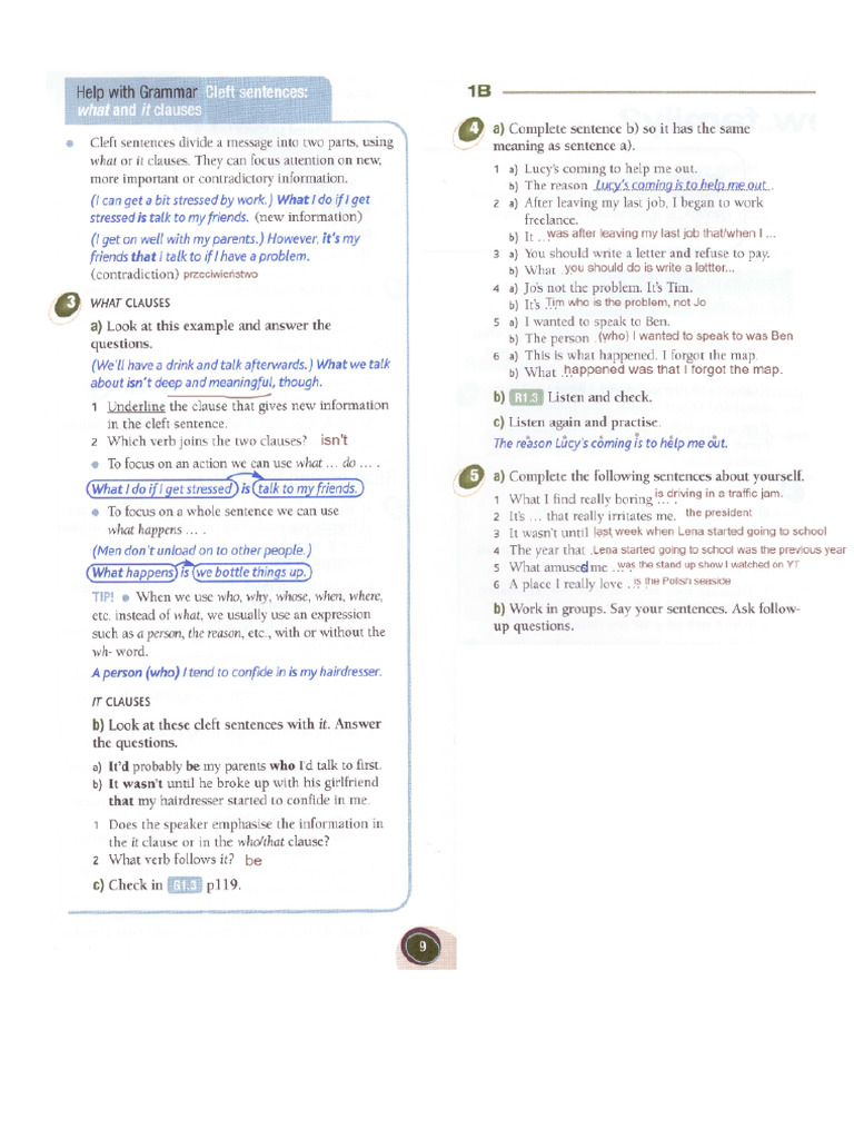 Cleft Sentences-3 | PDF