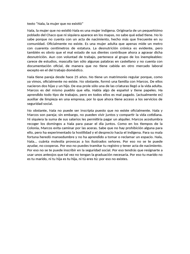 Texto Nala | PDF