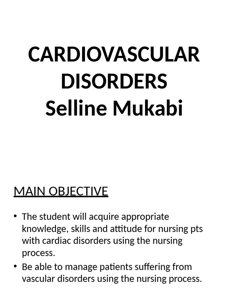 Understanding Cardiovascular Disorders | PDF | Hypertension | Heart