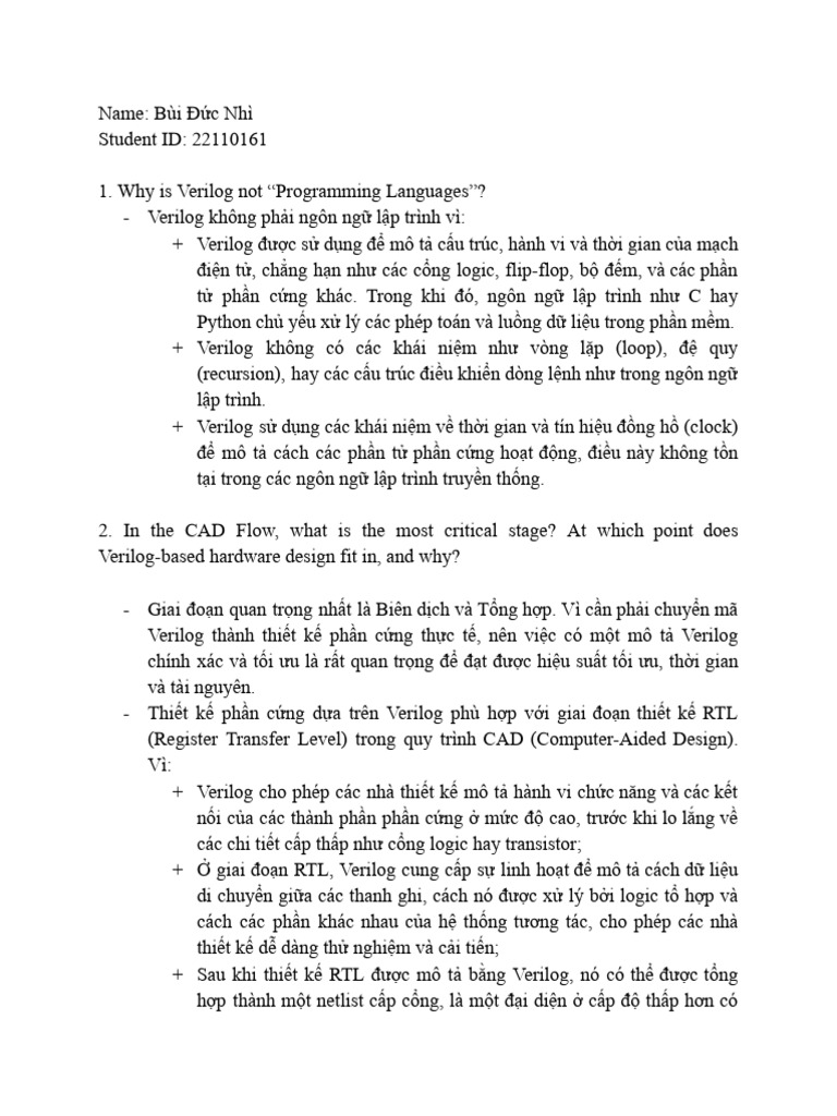 Bùi Đ C Nhì Week 1 Exercises | PDF