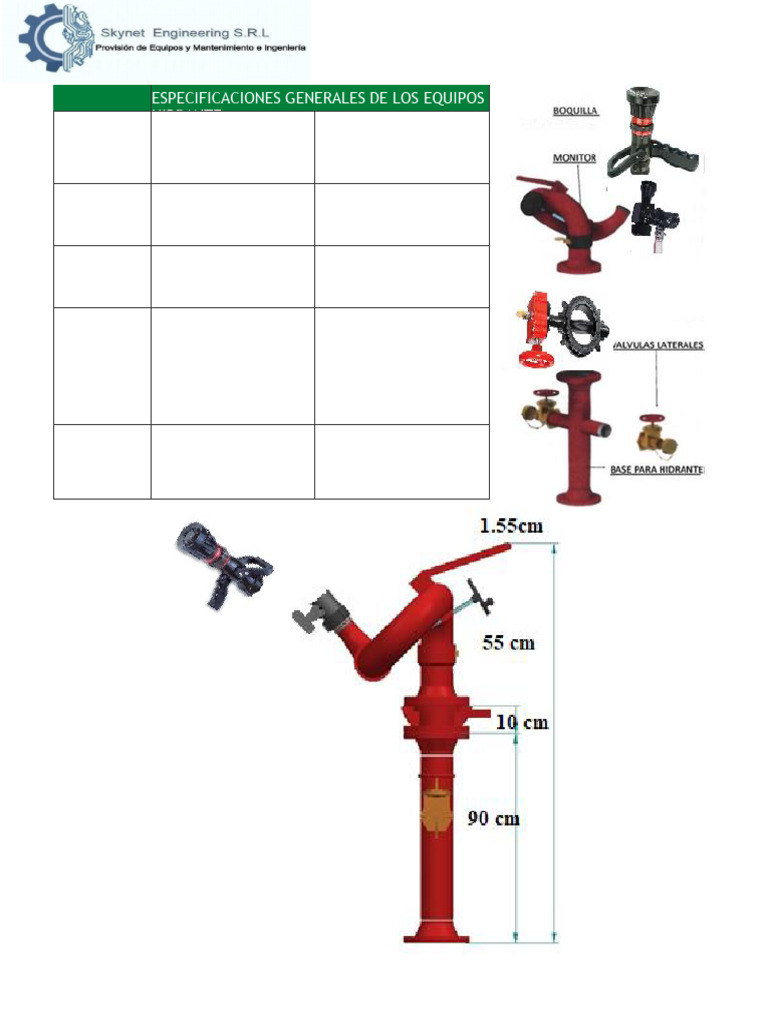 Especificaciones Generales de Los Equipos Hidrante | PDF