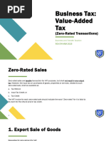 VAT Zero-Rated and Exempt | PDF | Value Added Tax | Taxes