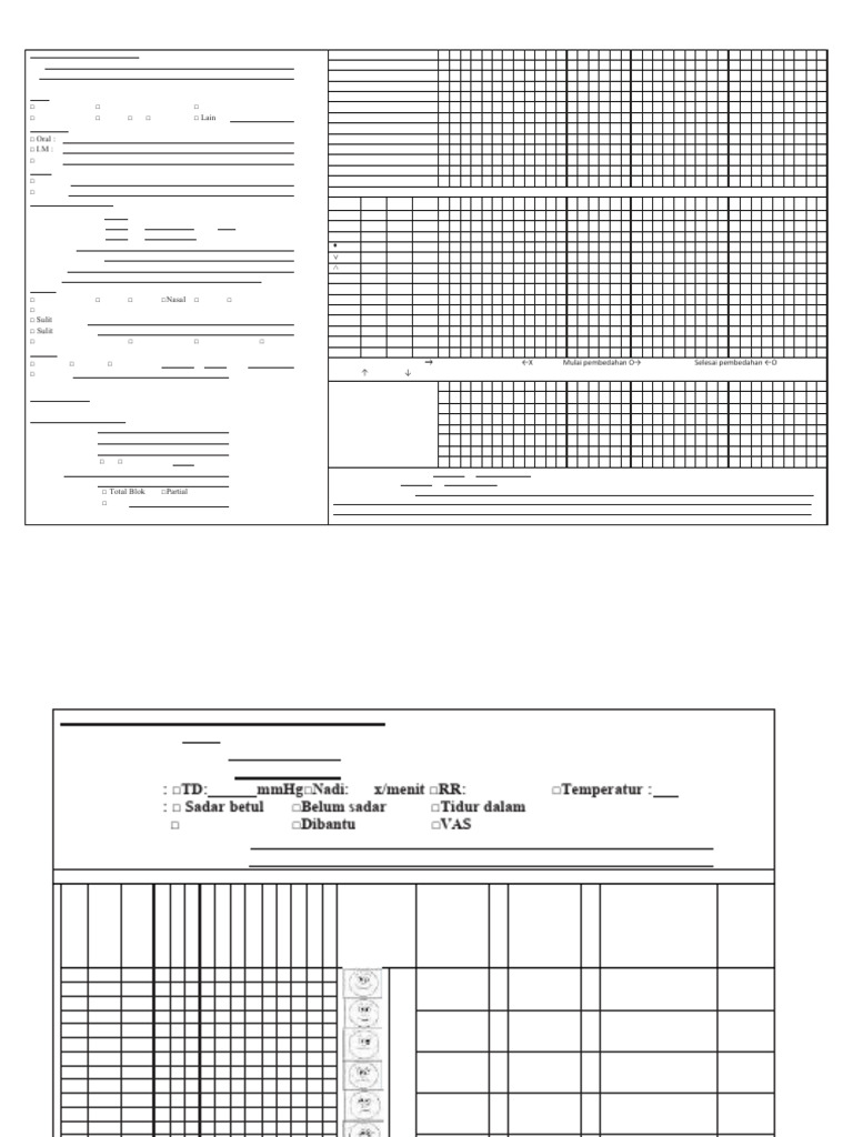 Lembar Monitoring Intra Dan Pasca | PDF