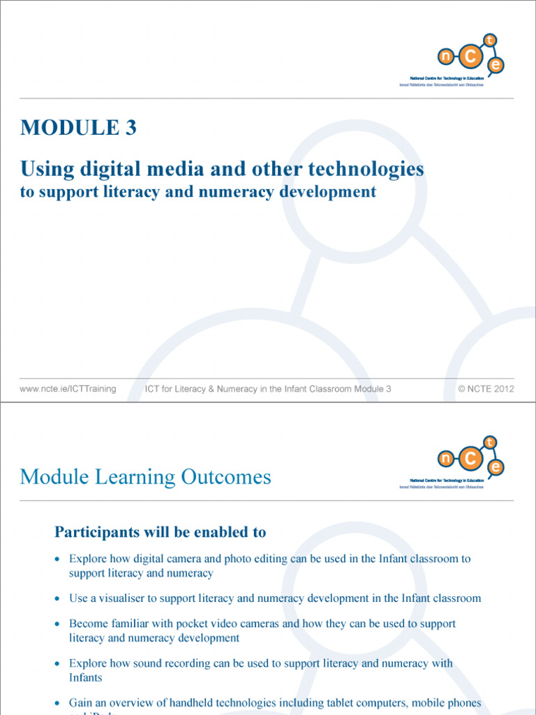 NCTE Mod 3 - ICT&Infants | PDF