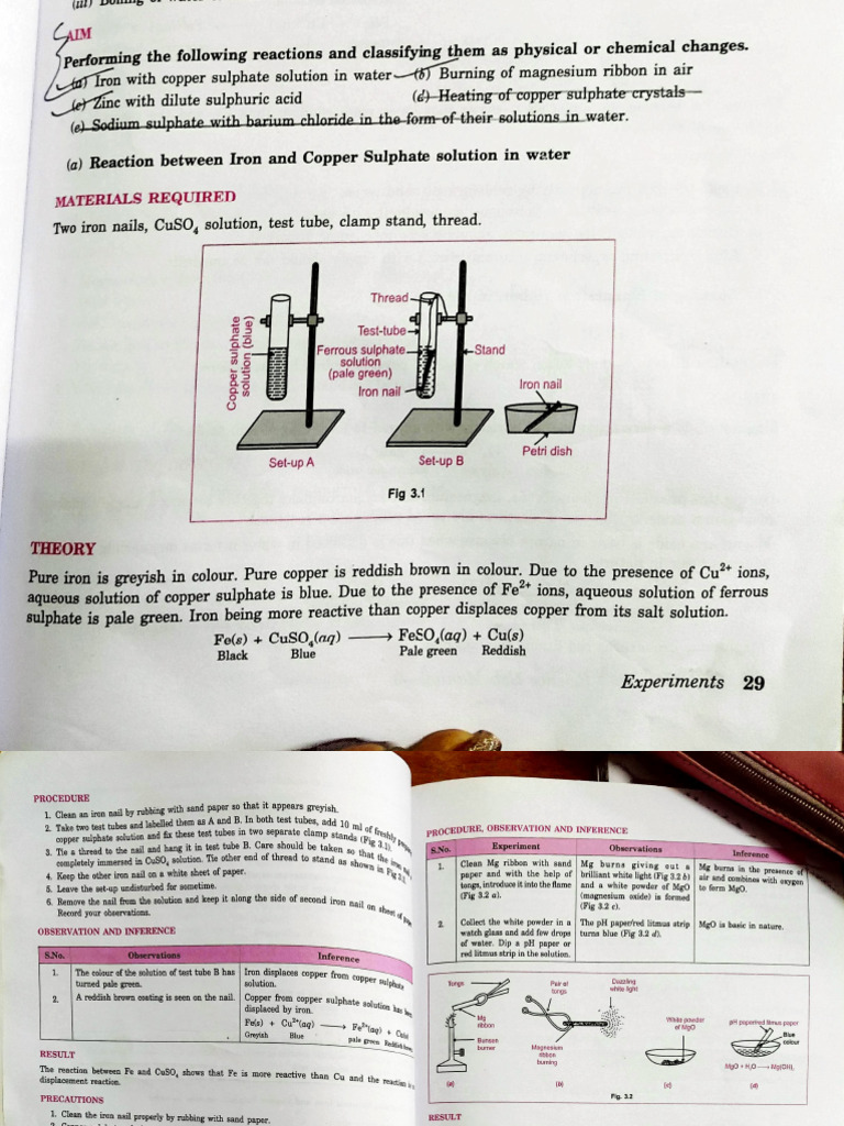 Chem Practical Experiment - 4 | PDF | Magnesium | Iron