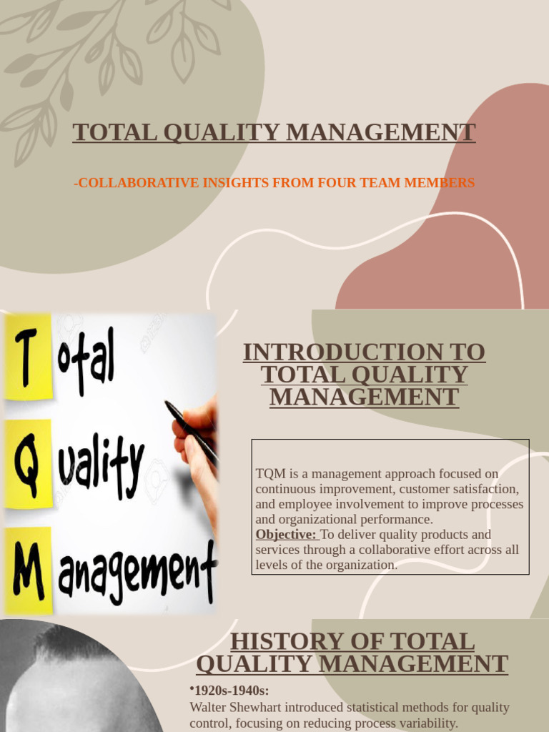 Total Quality Management Insights | PDF | Quality (Business) | Quality ...