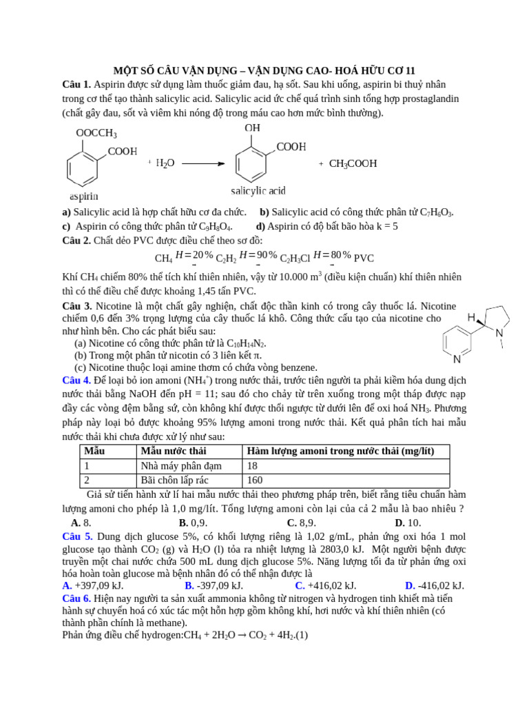 HỮU CƠ- VD-VDC | PDF