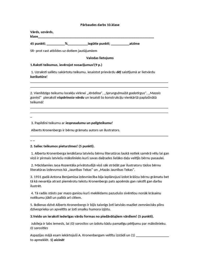 Pārb Darb 11kl | PDF