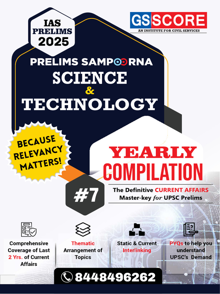 1743672199-PRELIMS-SAMPOORNA-SCIENCE---TECHNOLOGY | PDF | Rna | Messenger Rna