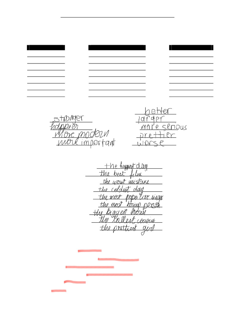 Comparative Sand Superlatives | PDF | Fashion | Clothing