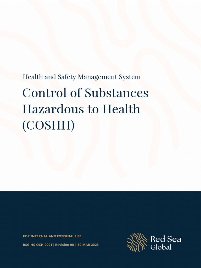 COSHH Guidelines and Labeling Standards | PDF | Hazards | Dangerous Goods