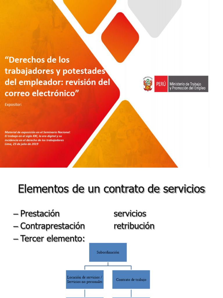 Empleador y Correo Electrónico - DANIEL ULLOA | PDF | Derecho laboral | Derecho Constitucional