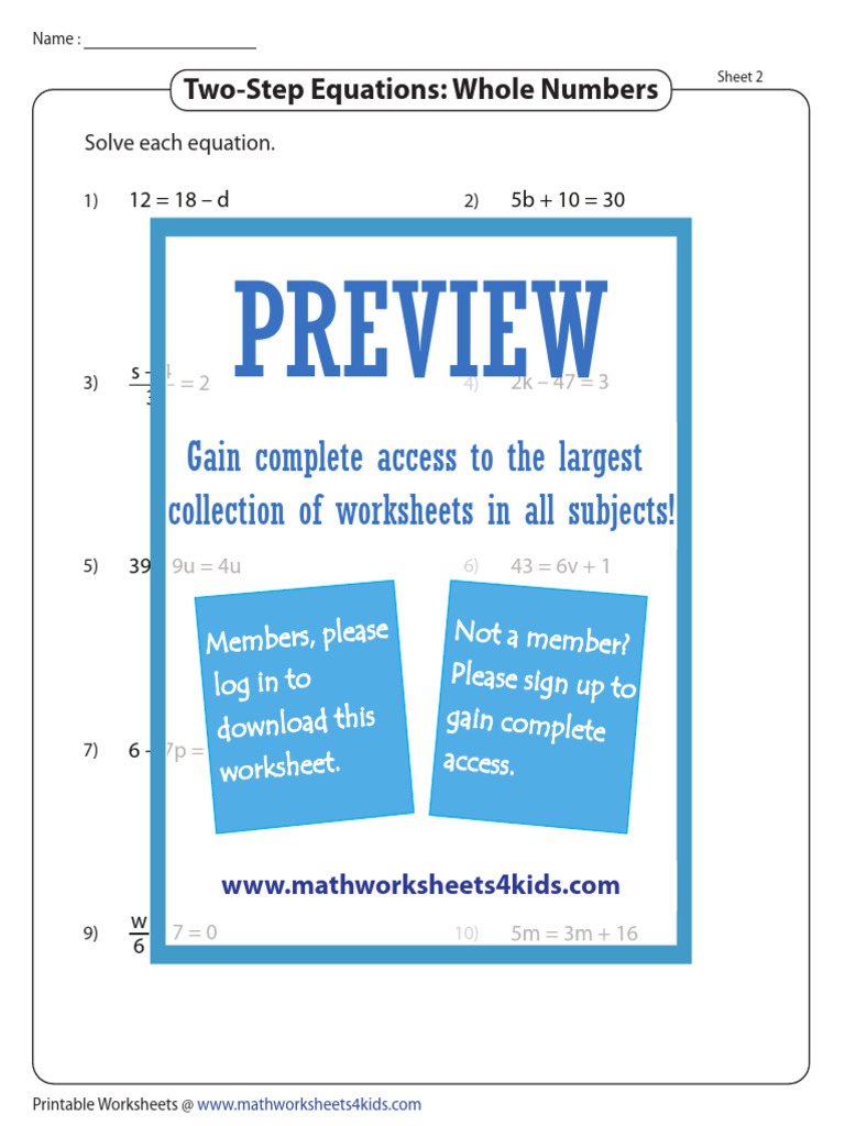 Whole Numbers 2 | PDF