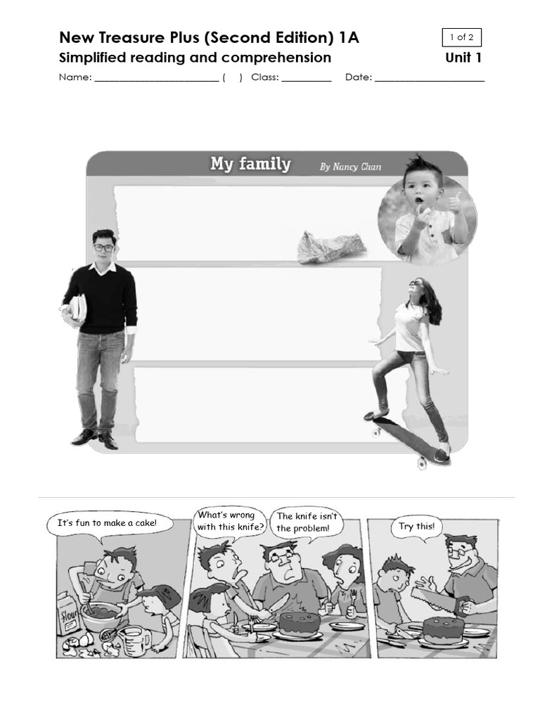 Family Life Reading Comprehension Unit | PDF