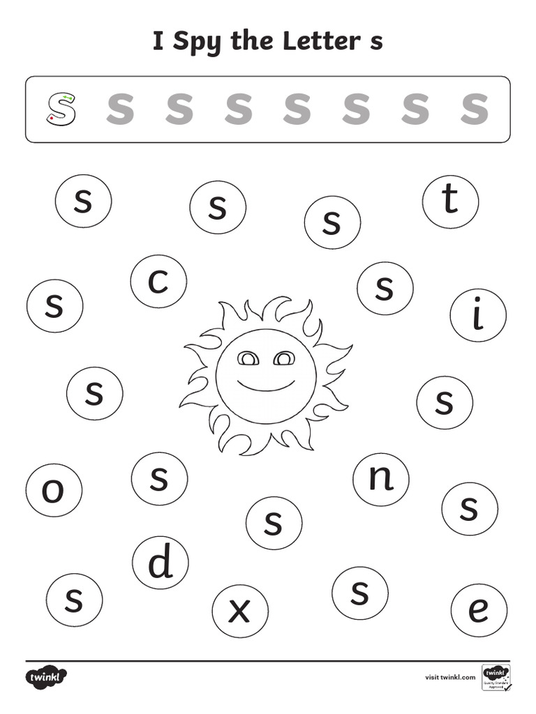 T e 1653911673 I Spy The Letter Recognise and Name S A T P I N Activity ...