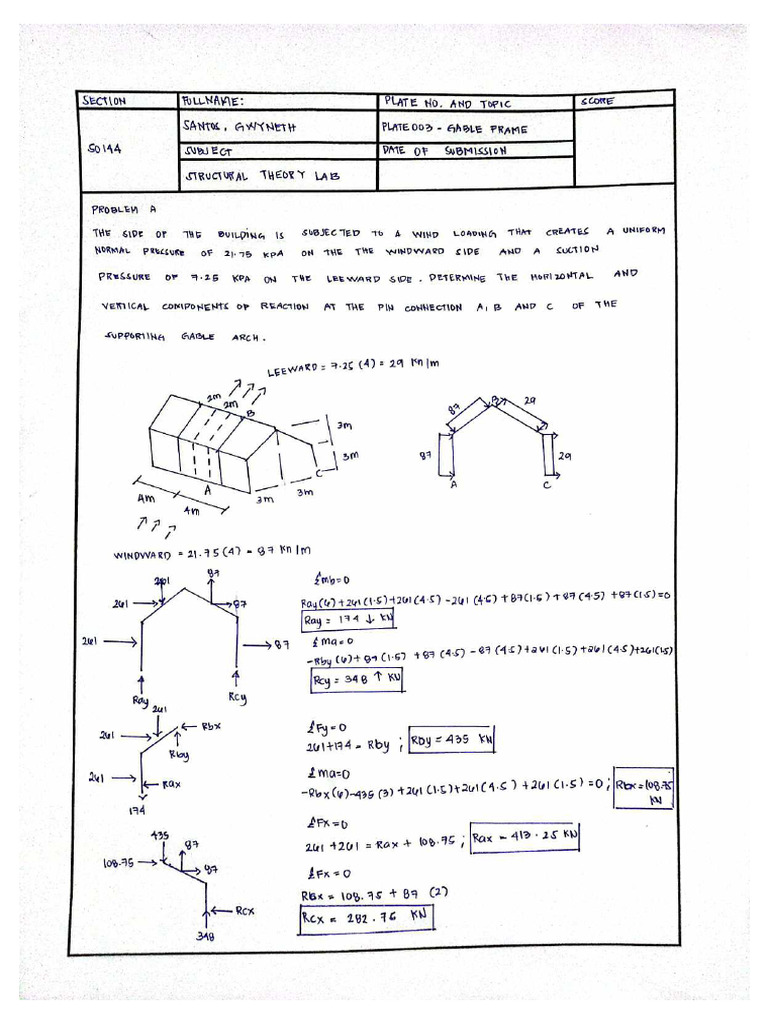GABLE FRAME- SANTOS | PDF
