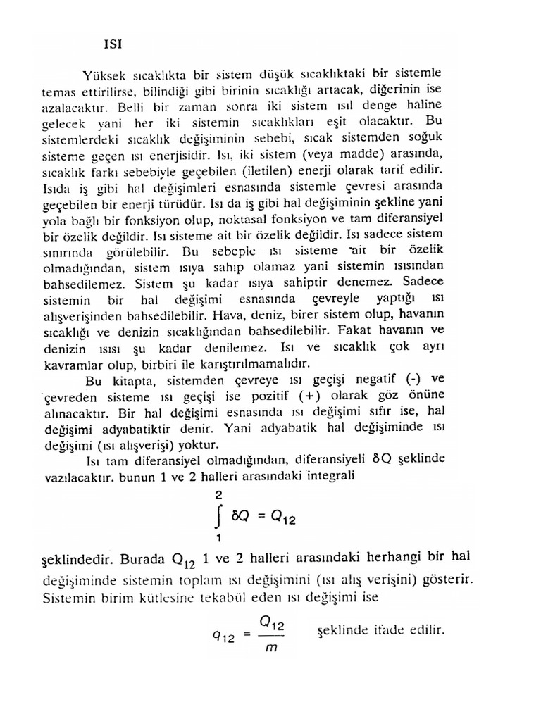 Termo Ders Not2 | PDF