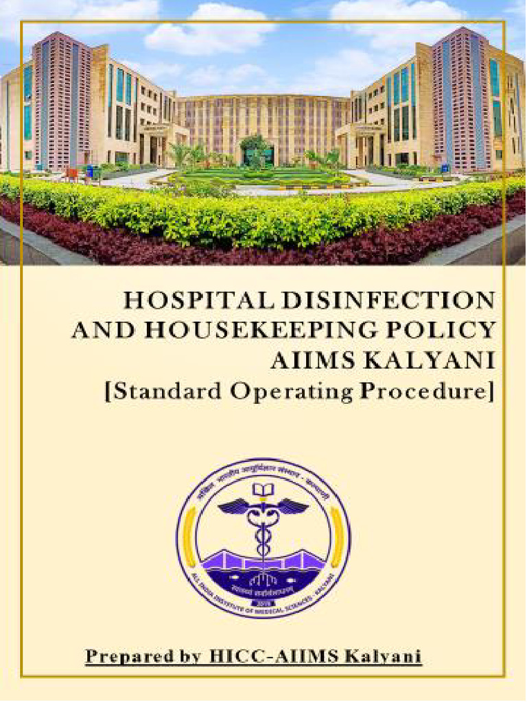 SOP On Hospital Disinfection and Housekeeping Policy | PDF ...