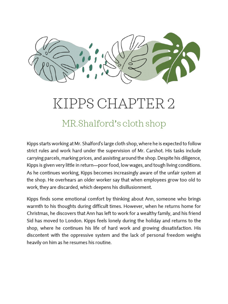 Kipps Chapter 2 Cheez | PDF