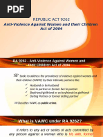 RA 9262 Presentation | PDF