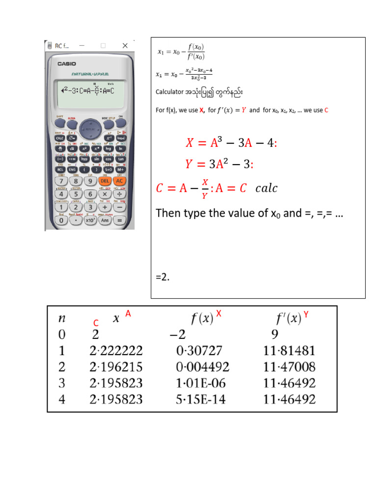 How To Use Calculator For Newton | PDF