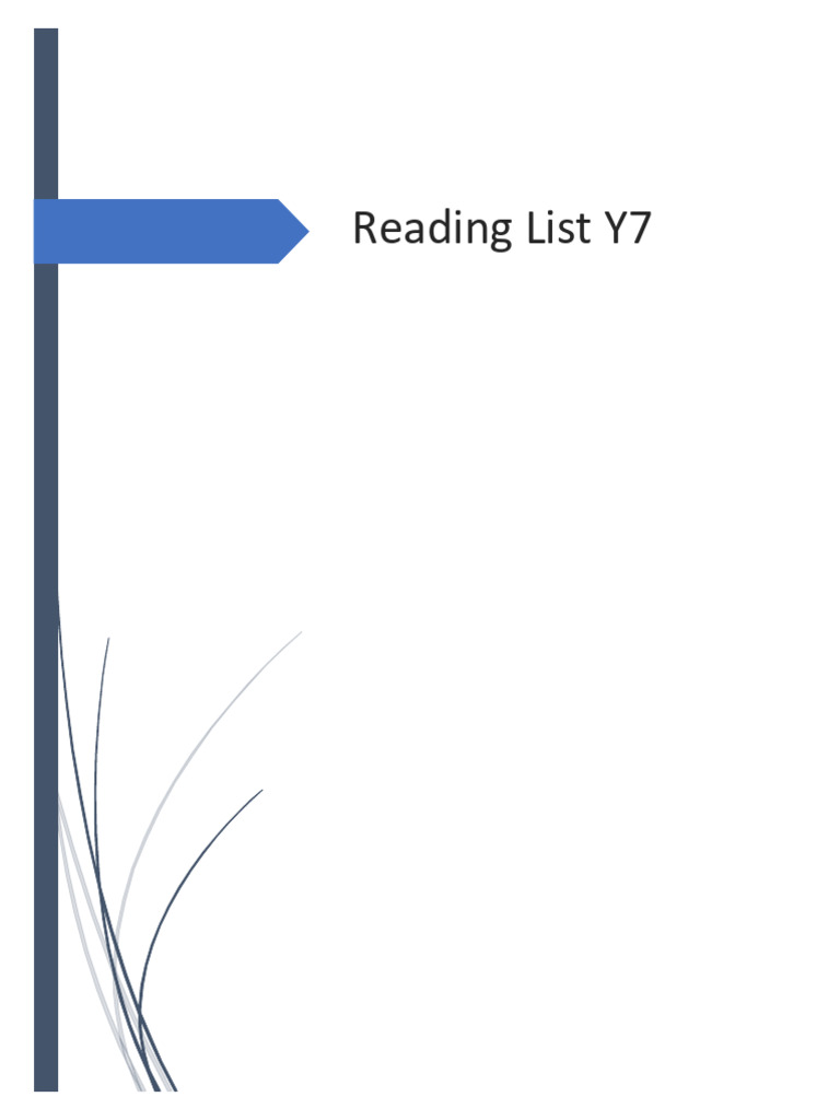 Year 7 Recommended Reading List | PDF | Witchcraft