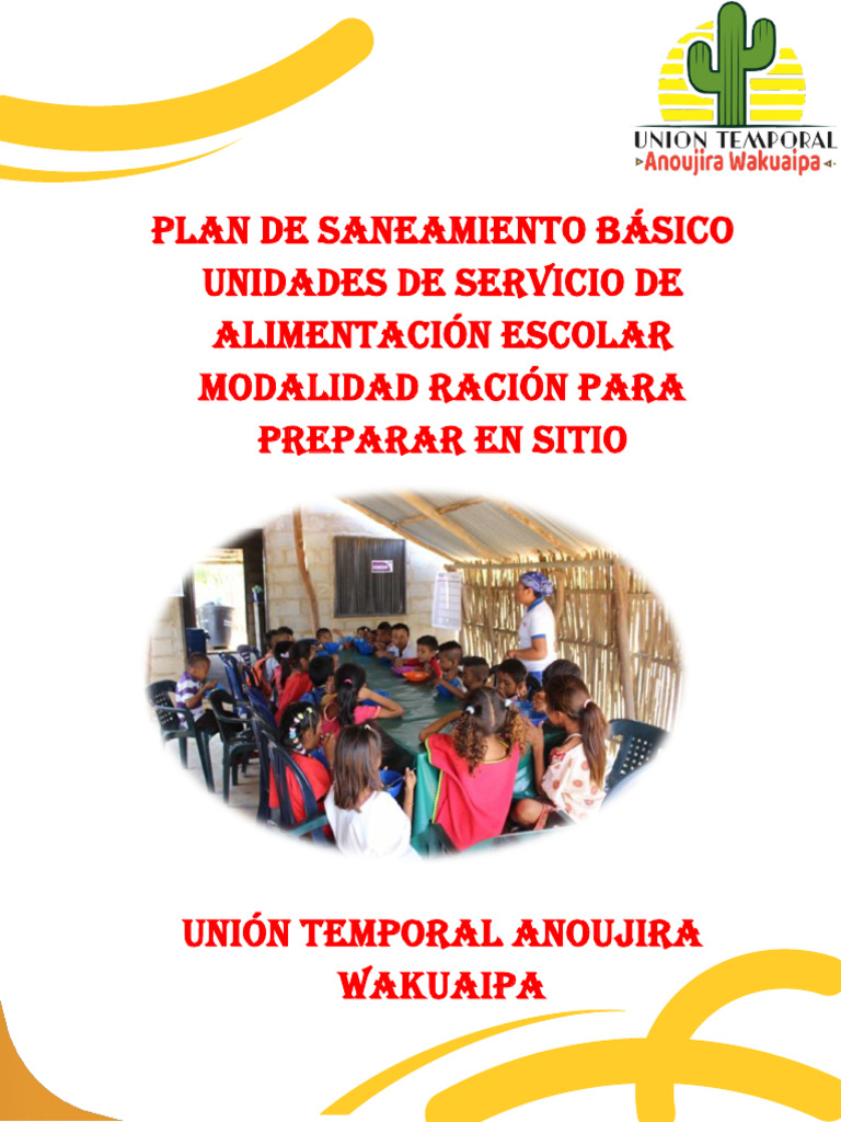 Plan de Saneamiento Basico Comedor | PDF | Agua | Alimentos