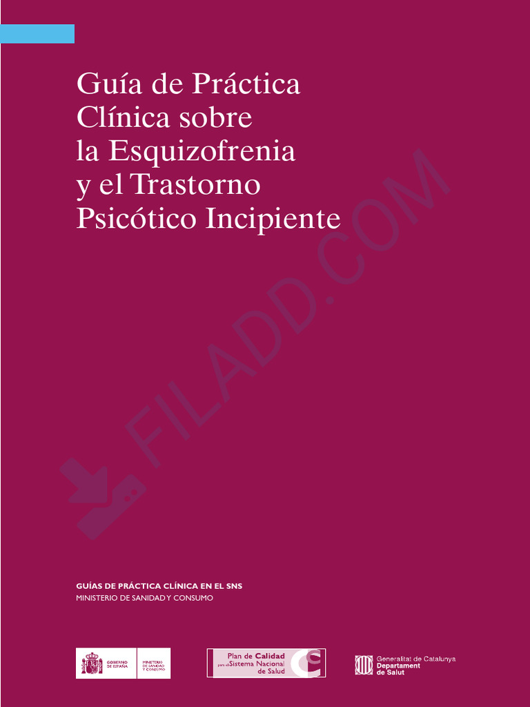 GPC Esquizofrenia-Aatrm091 | PDF | Terapia de conducta cognitiva ...