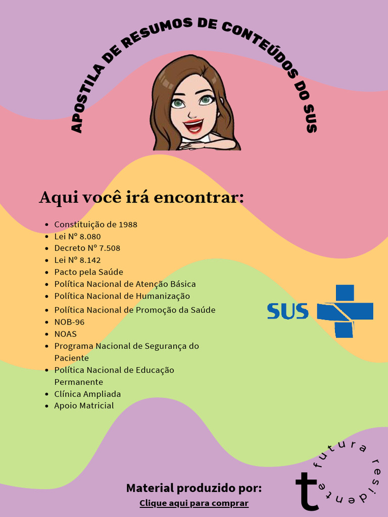Apostila Resumos SUS | PDF | Promoção de saúde