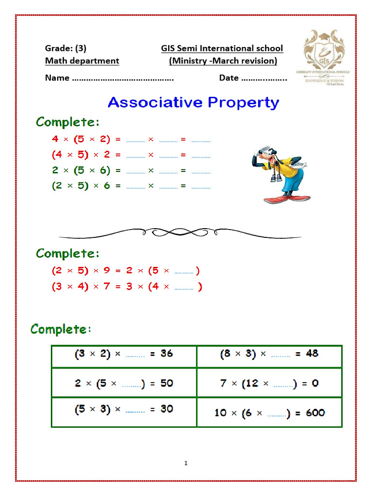 Gr3 ( (Math) ) Ministry - March Revision | PDF