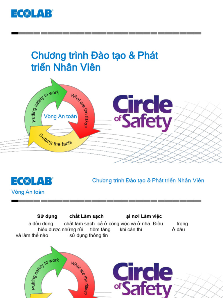Ecolab Circle of Safety - VI | PDF