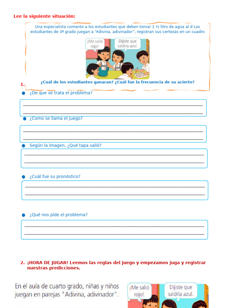 Ficha Mate - Identifica Sucesos | PDF